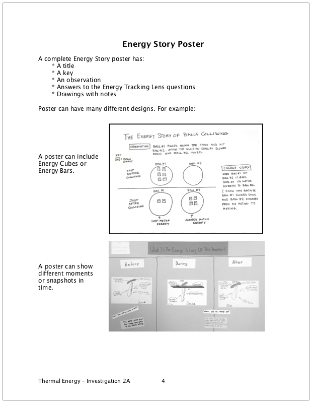 Focus on Energy: Thermal Energy - Investigation 2A